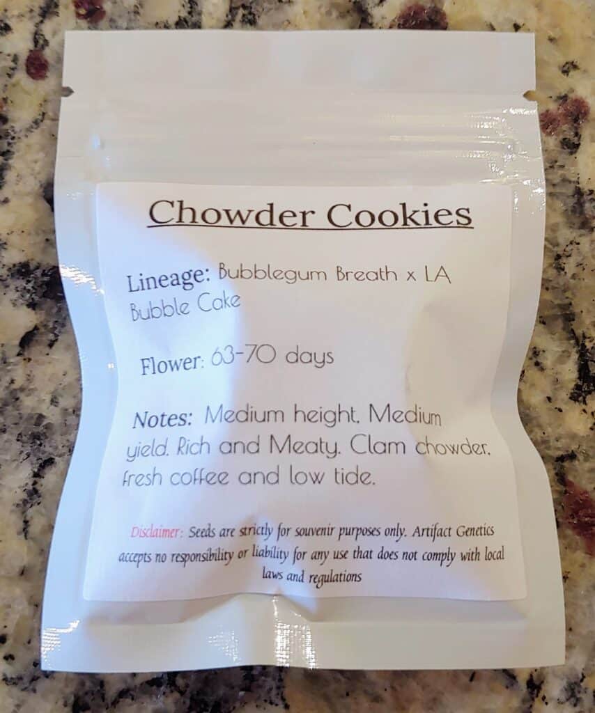 Artifact Genetics Chowder Cookies - Luscious Genetics