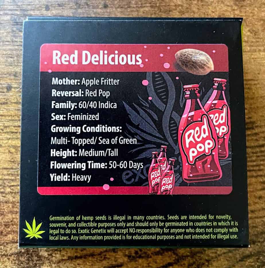 Exotic Genetix Red Delicious - Luscious Genetics