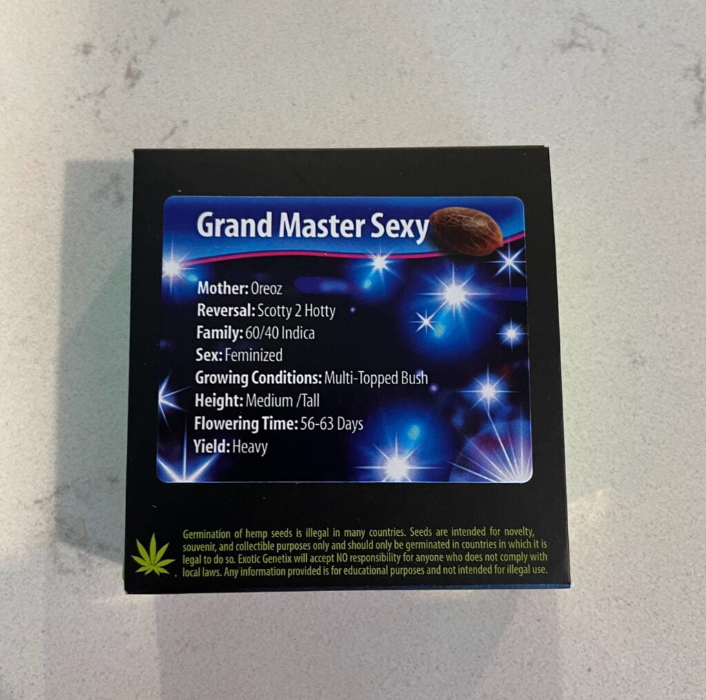 Exotic Genetix Grand Master Sexy (F) - Luscious Genetics